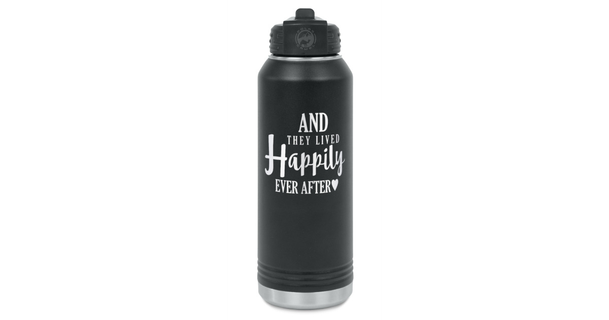 Custom Wedding Quotes and Sayings Water Bottles - Laser Engraved ...