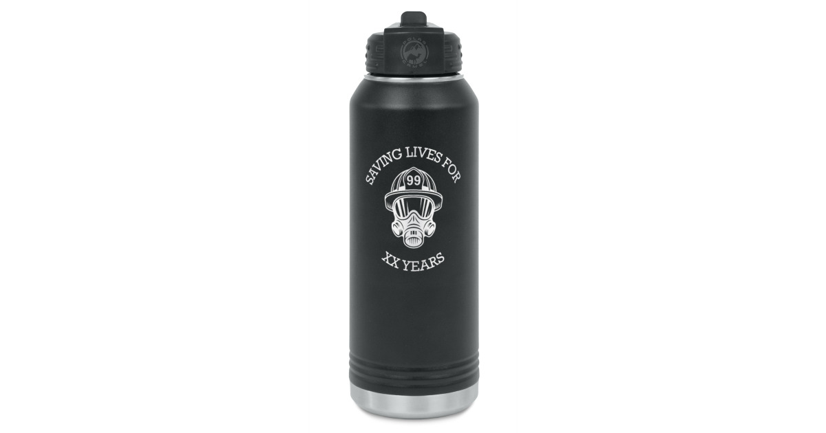 Custom Firefighter Water Bottles - Laser Engraved (Personalized ...