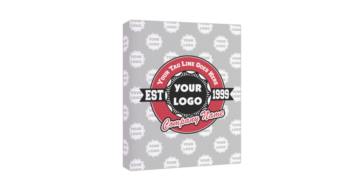 Custom Logo & Tag Line Canvas Print w/ Logos | YouCustomizeIt