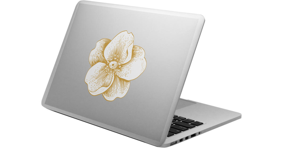 Custom Vintage Floral Laptop Decal | YouCustomizeIt