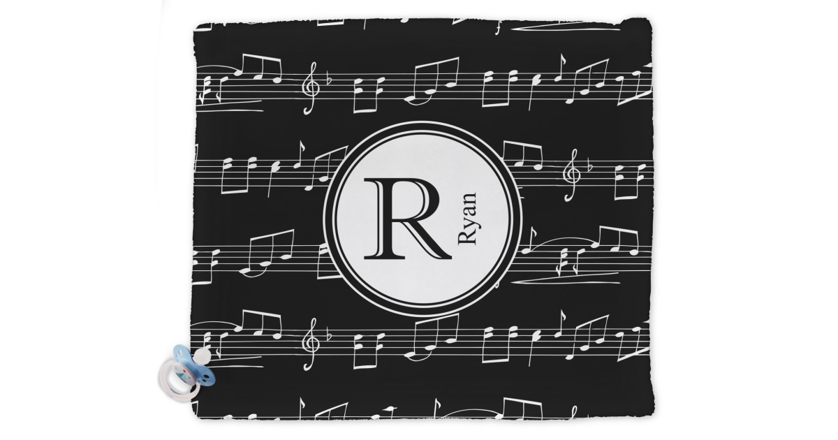 Custom Musical Notes Security Blanket (Personalized) | YouCustomizeIt