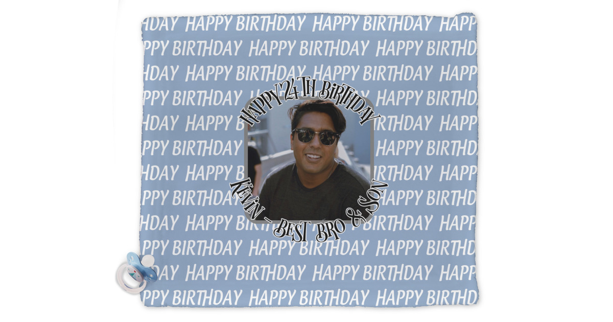 Custom Photo Birthday Security Blanket | YouCustomizeIt