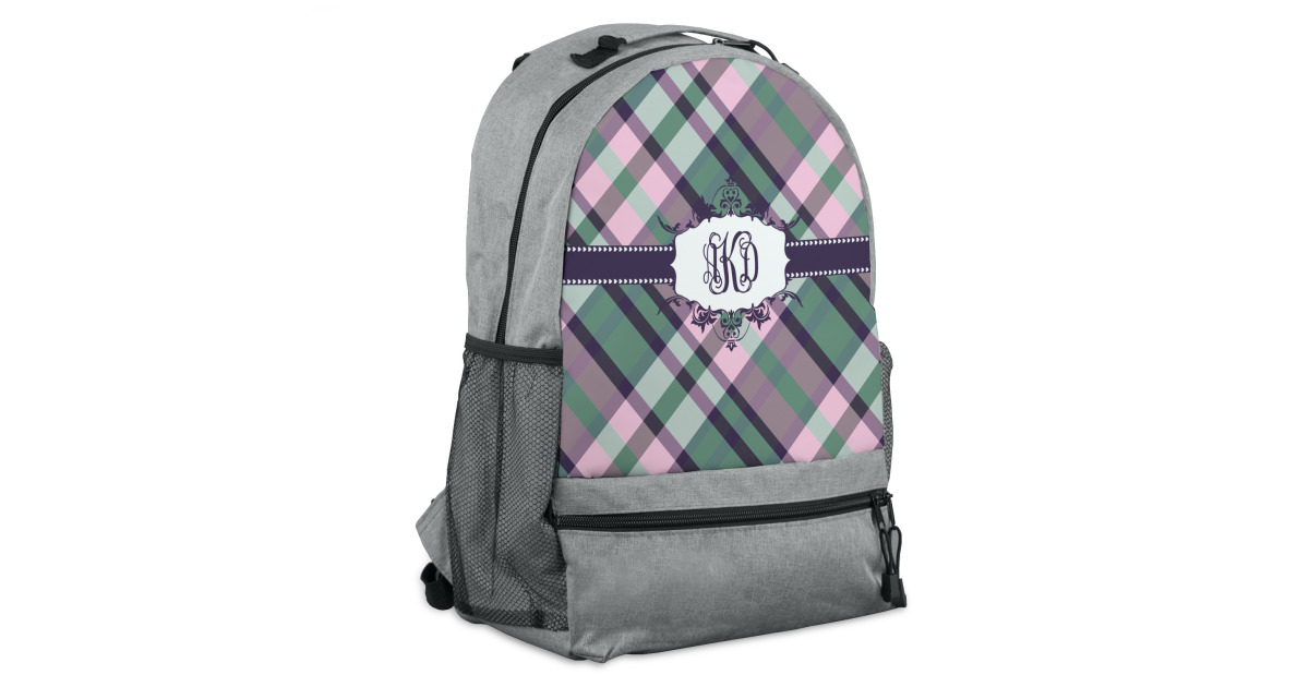 Custom Plaid with Pop Backpack (Personalized) | YouCustomizeIt