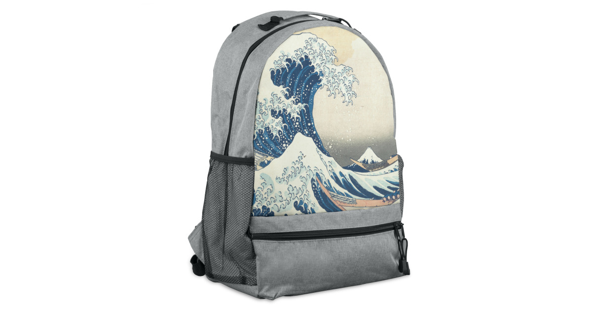 Custom Great Wave off Kanagawa Backpack | YouCustomizeIt