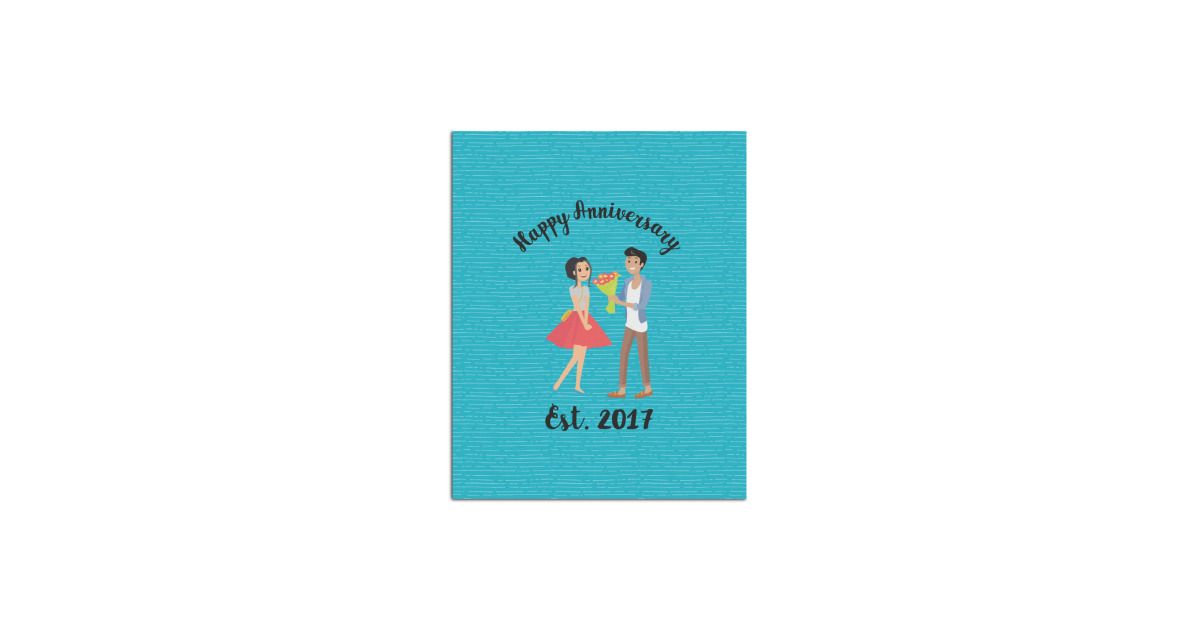 Custom Happy Anniversary Posters - Matte - 16x20 (Personalized ...