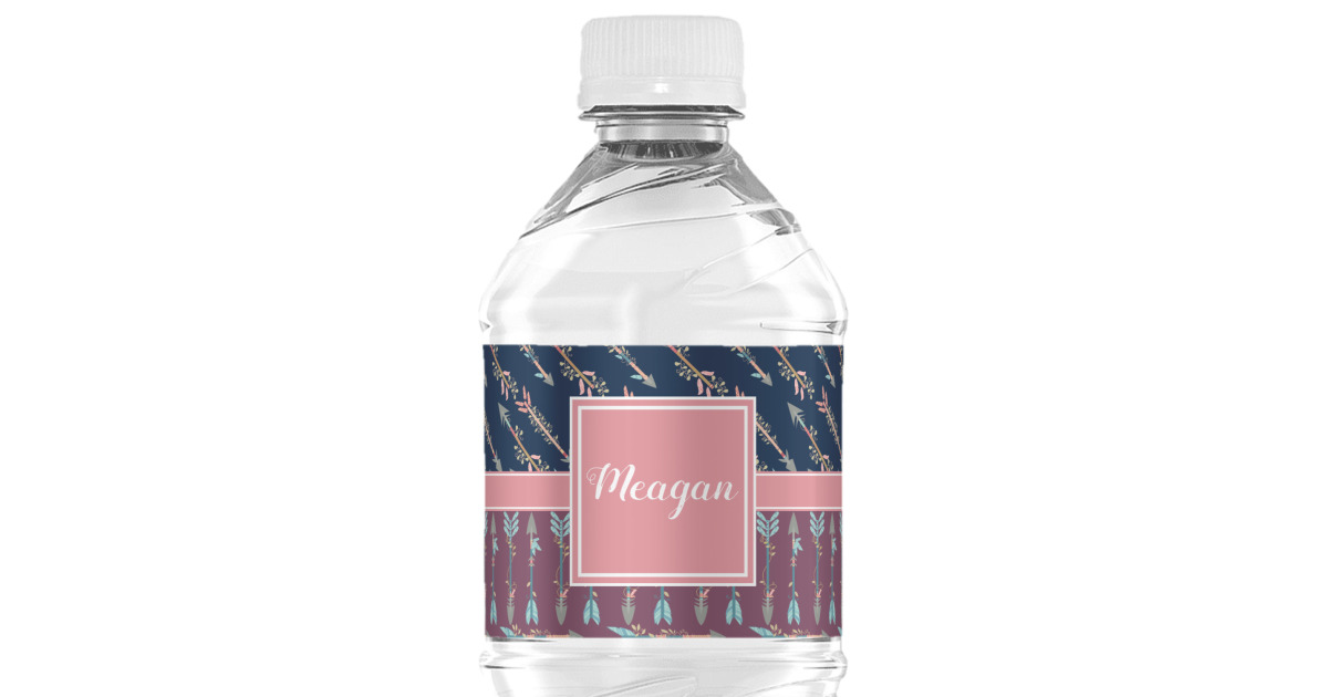Custom Tribal Arrows Water Bottle Labels - Custom Sized (Personalized ...