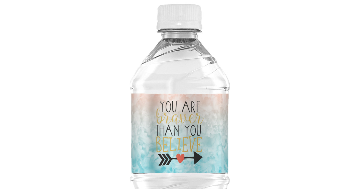 Custom Inspirational Quotes Water Bottle Labels - Custom Sized ...
