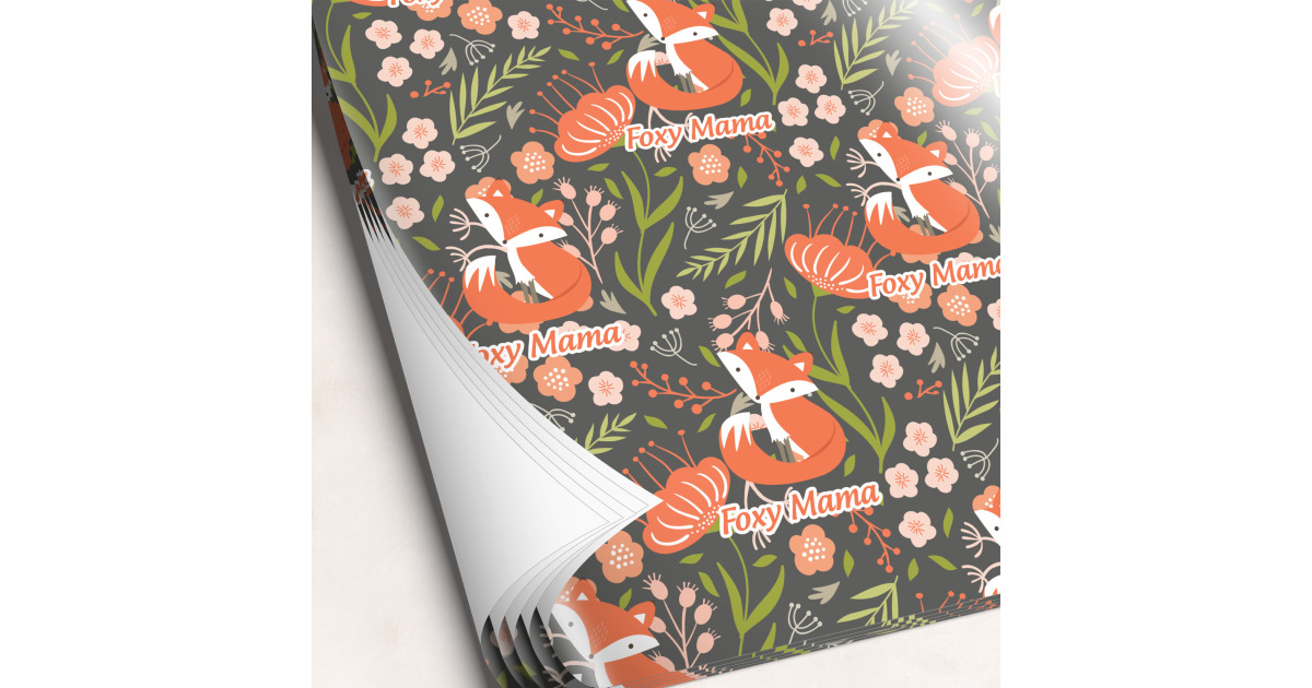 Custom Foxy Mama Wrapping Paper Sheets | YouCustomizeIt