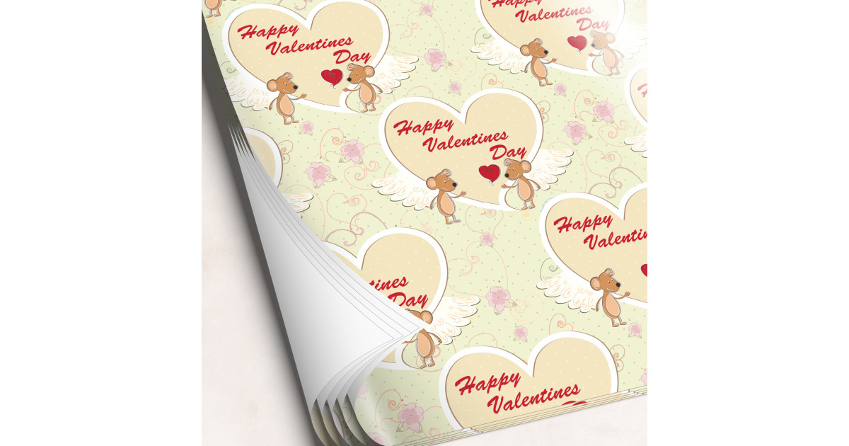Custom Mouse Love Wrapping Paper Sheets | YouCustomizeIt
