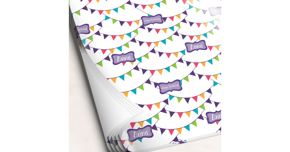 Custom Happy Birthday Wrapping Paper Sheets (Personalized) | YouCustomizeIt