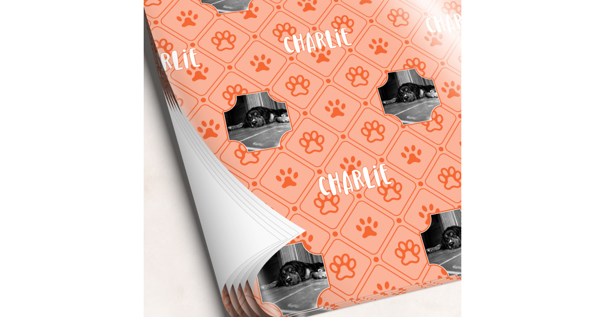 Custom Pet Photo Wrapping Paper Sheets | YouCustomizeIt