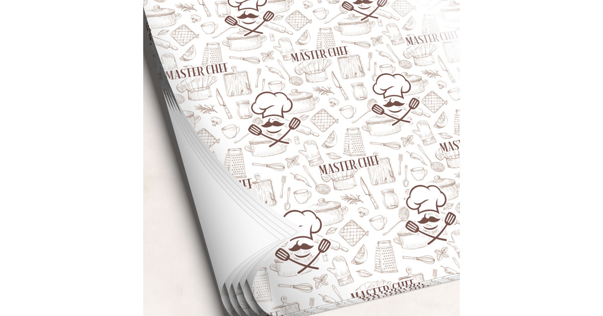 Custom Master Chef Wrapping Paper Sheets (Personalized) | YouCustomizeIt
