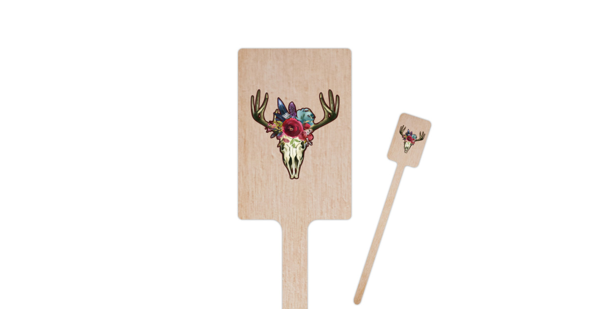 Custom Boho Rectangle Wooden Stir Sticks | YouCustomizeIt