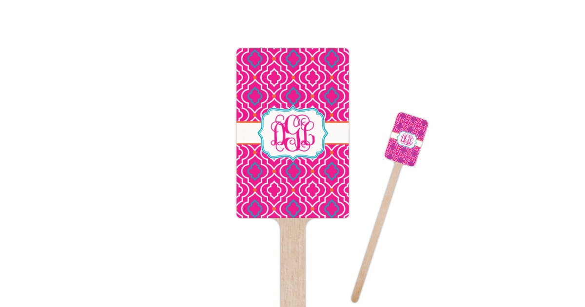Custom Colorful Trellis Rectangle Wooden Stir Sticks (Personalized ...