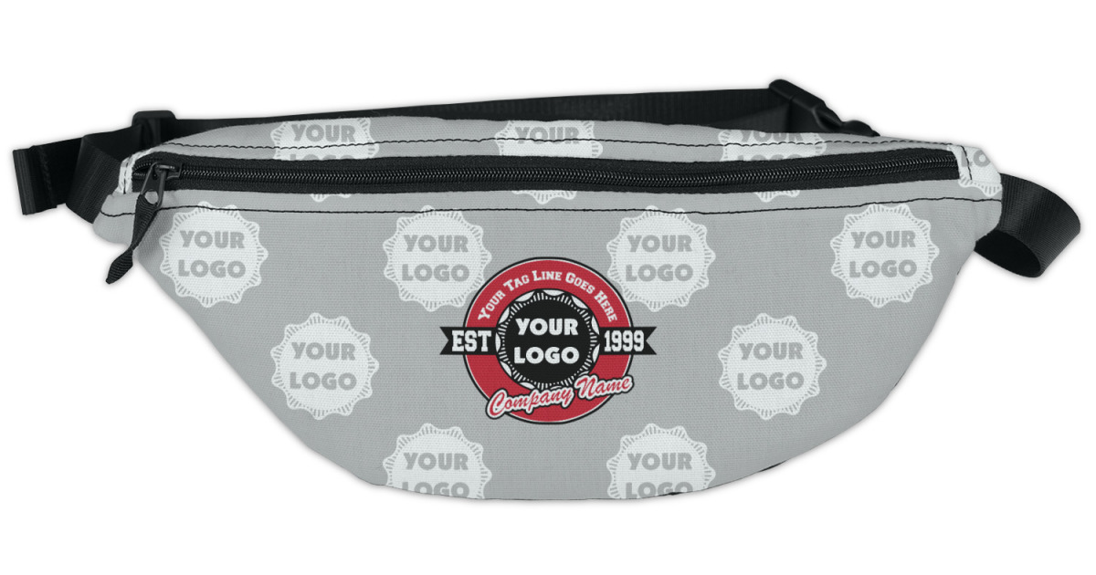 Custom Logo & Tag Line Fanny Pack - Classic Style w/ Logos | YouCustomizeIt