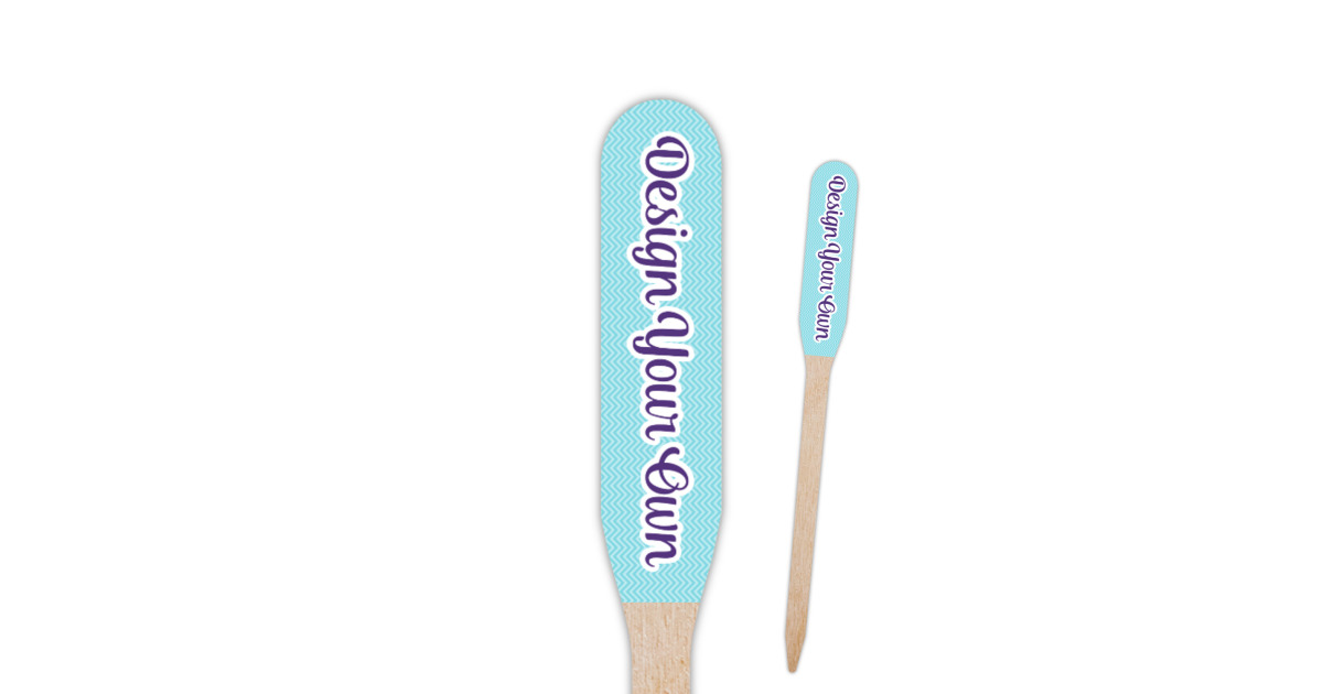 Custom Paddle Wooden Food Picks | Design & Preview Online | YouCustomizeIt