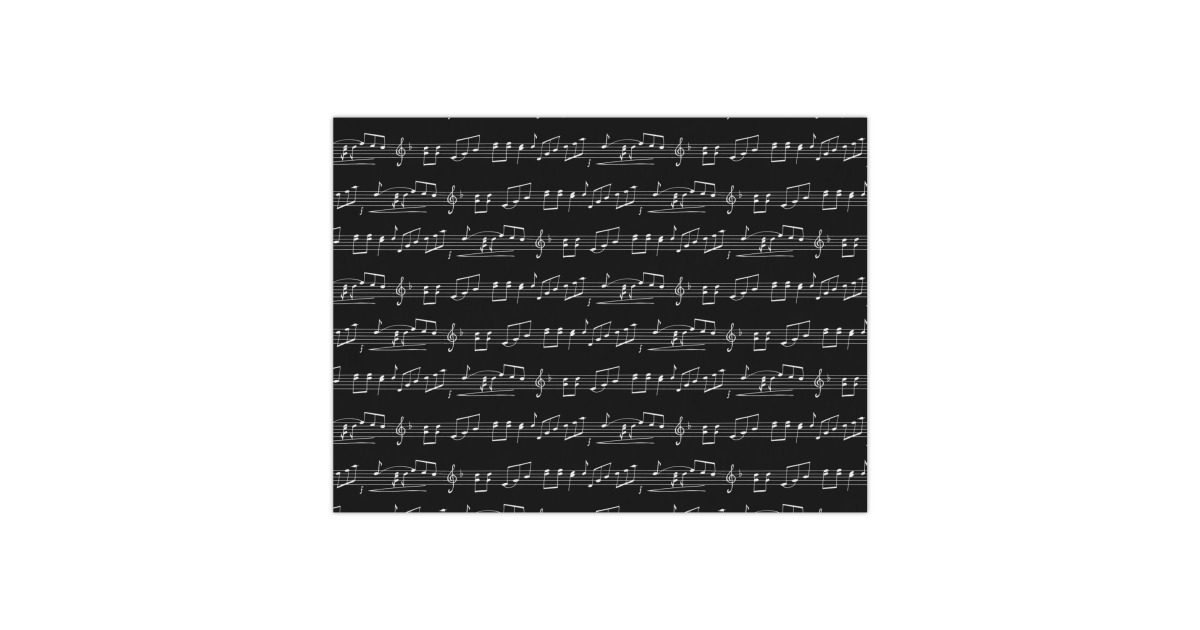 Custom Musical Notes Tissue Paper Sheets | YouCustomizeIt