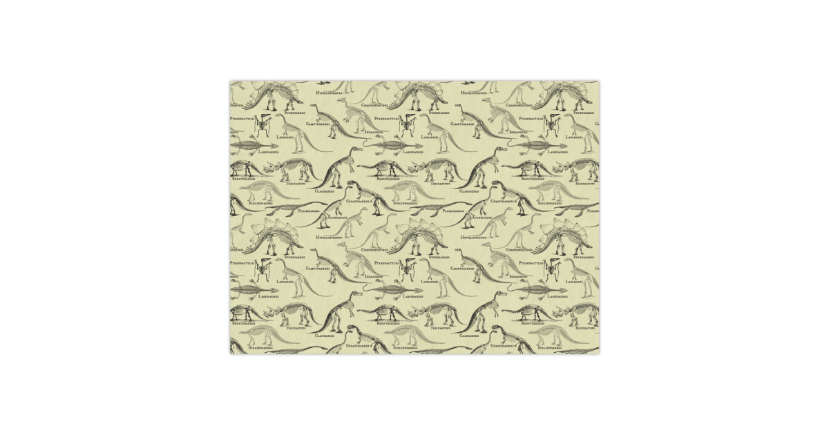 Custom Dinosaur Skeletons Tissue Paper Sheets | YouCustomizeIt