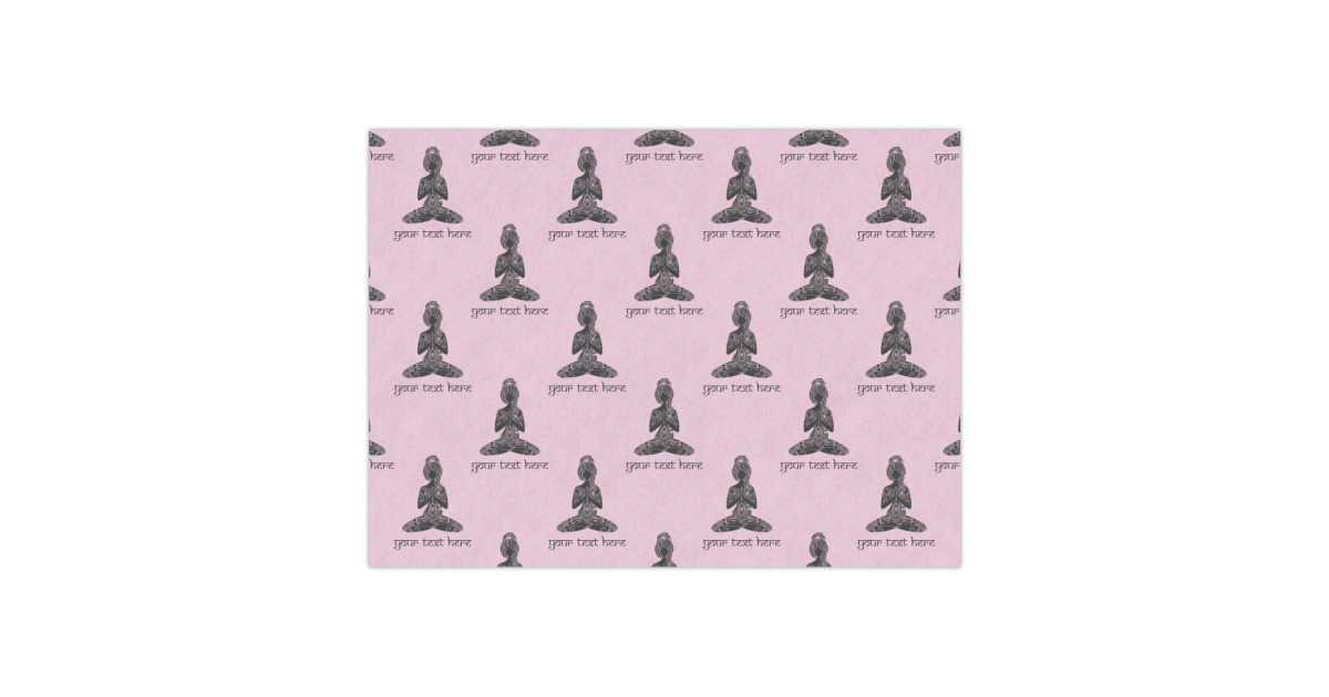 Custom Lotus Pose Tissue Paper Sheets | YouCustomizeIt