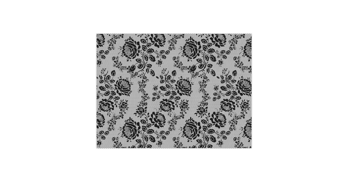 Custom Black Lace Tissue Paper Sheets | YouCustomizeIt