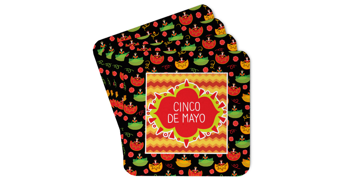 Custom Cinco De Mayo Paper Coasters | YouCustomizeIt
