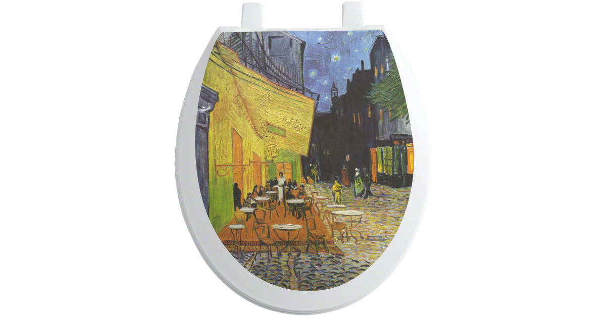 Custom Cafe Terrace at Night (Van Gogh 1888) Toilet Seat Decal ...