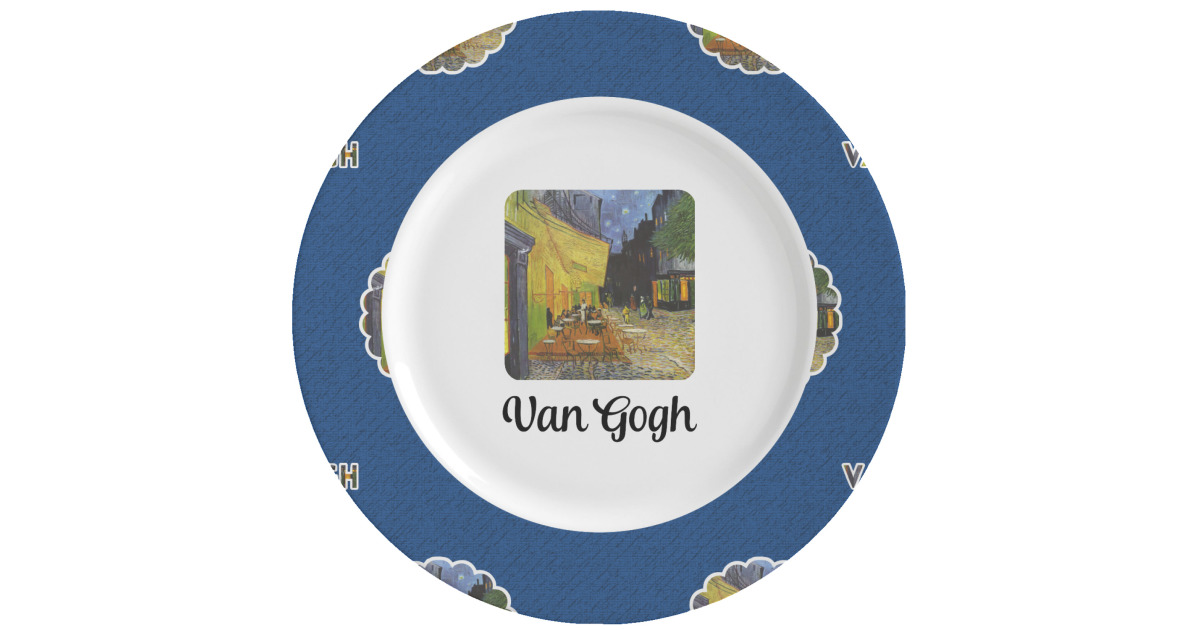 Custom Cafe Terrace at Night (Van Gogh 1888) Ceramic Dinner Plates (Set ...