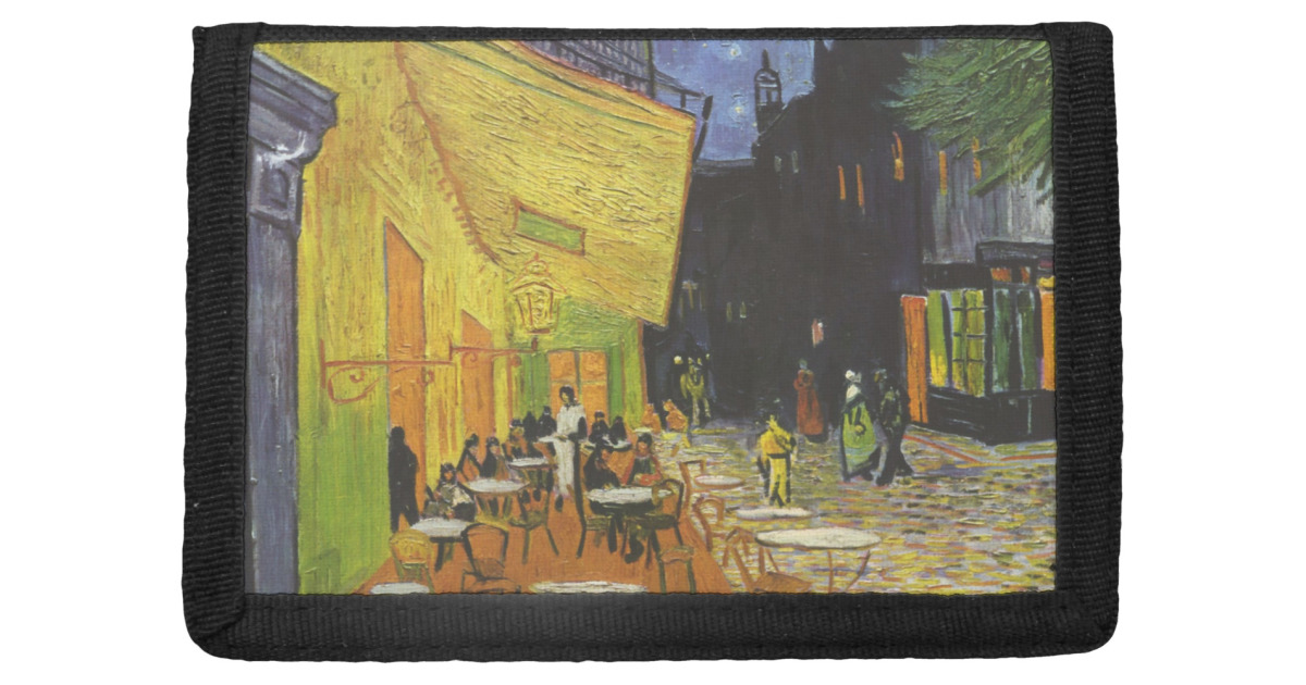 Custom Cafe Terrace at Night (Van Gogh 1888) Trifold Wallet ...