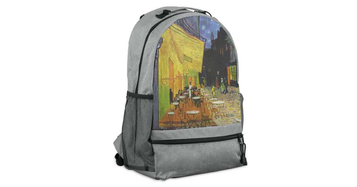 Custom Cafe Terrace at Night (Van Gogh 1888) Backpack | YouCustomizeIt