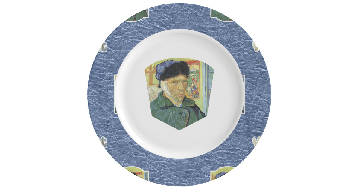 Custom Van Gogh's Self Portrait with Bandaged Ear Ceramic Dinner Plates ...