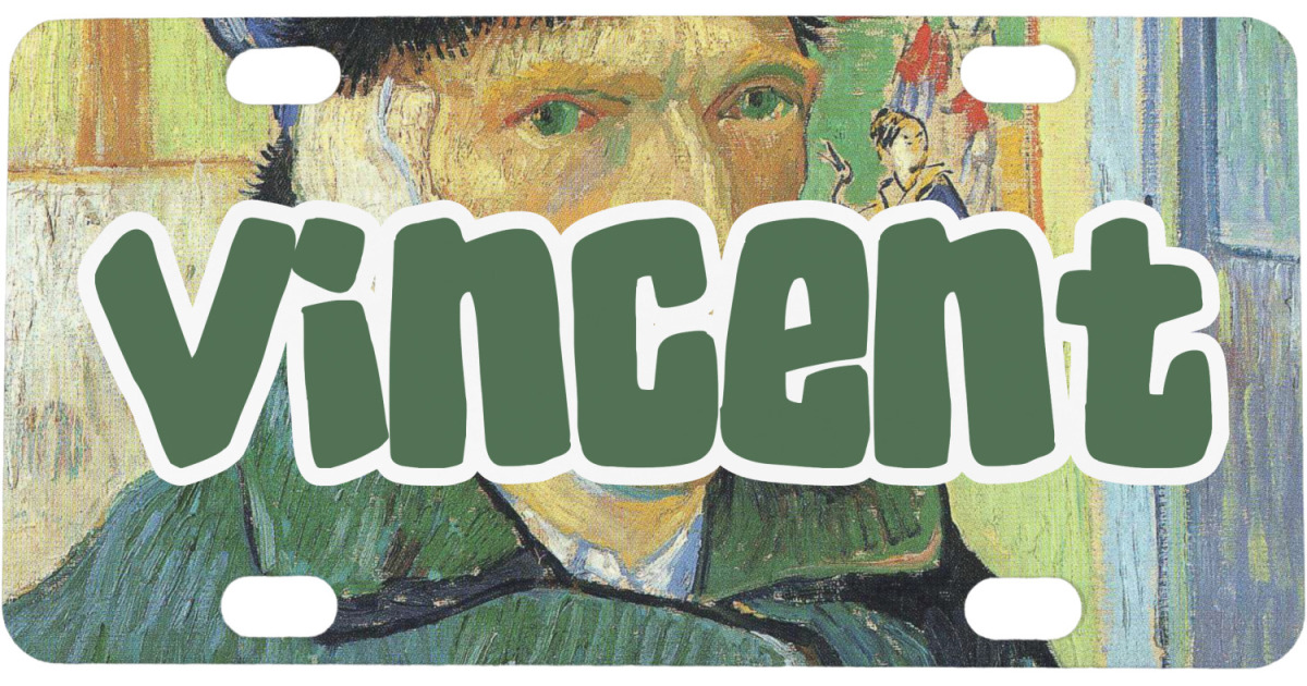 Custom Van Gogh's Self Portrait with Bandaged Ear Mini/Bicycle License ...
