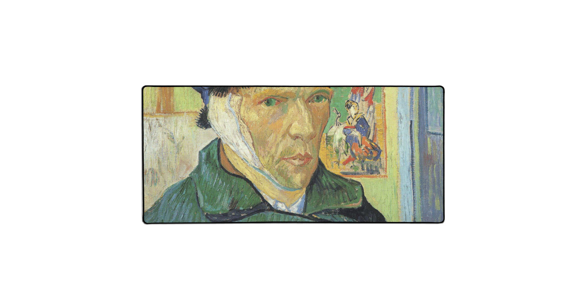Custom Van Gogh's Self Portrait with Bandaged Ear Gaming Mouse Pad ...