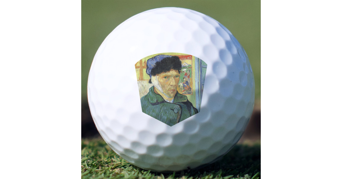 Custom Van Gogh's Self Portrait with Bandaged Ear Golf Balls ...