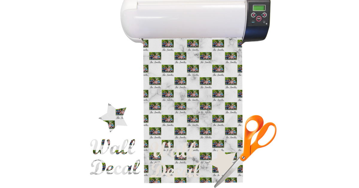 Custom Family Photo and Name Sticker Vinyl Sheet - Repositionable ...