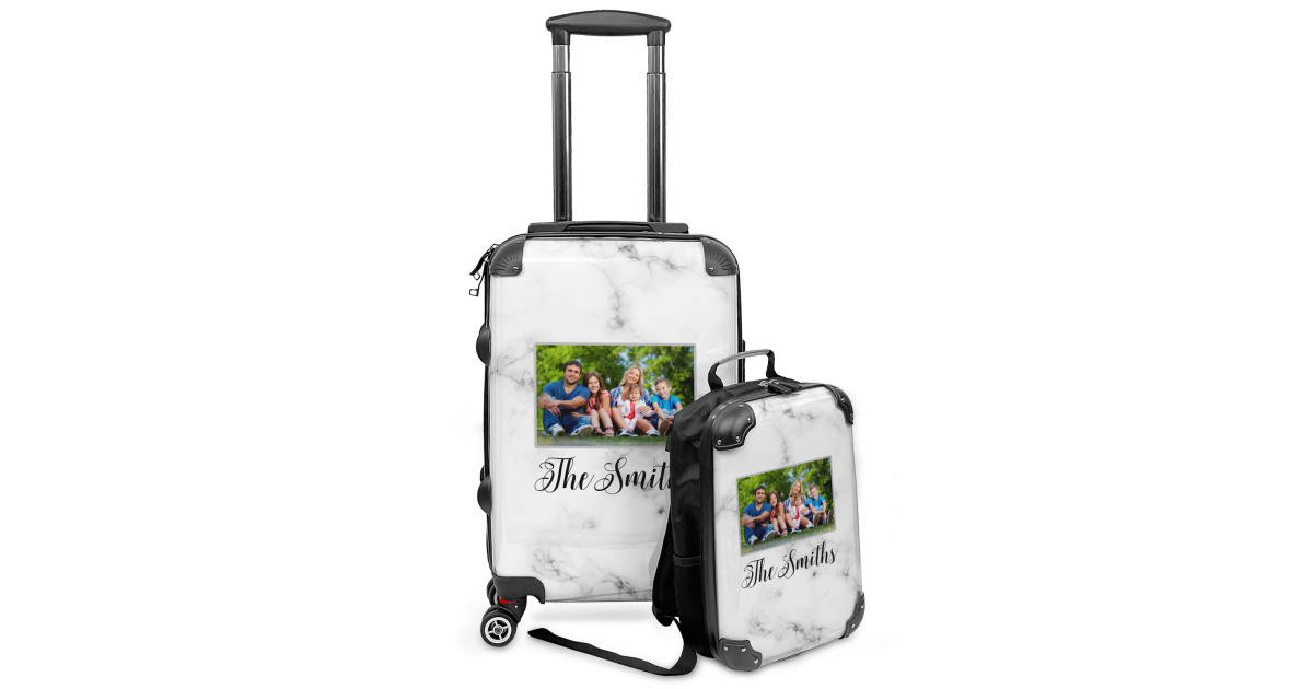 Custom Family Photo and Name Kids 2-Piece Luggage Set - Suitcase ...