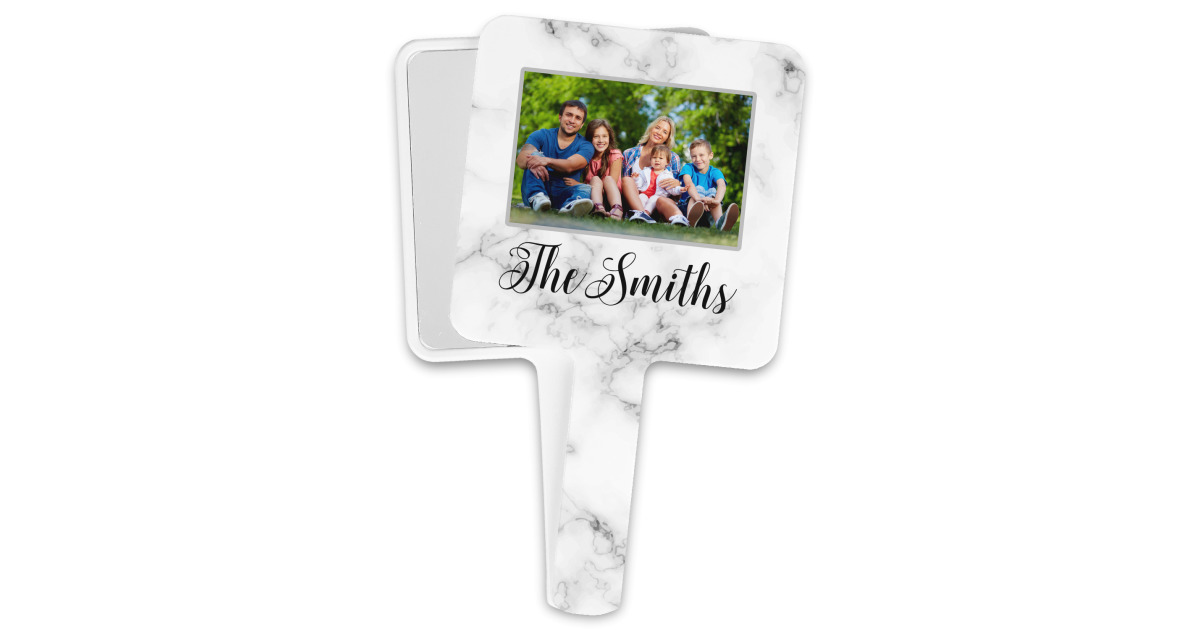 Custom Family Photo and Name Hand Mirror | YouCustomizeIt
