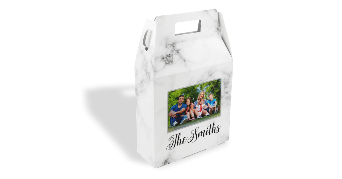 Custom Family Photo and Name Gable Favor Box | YouCustomizeIt