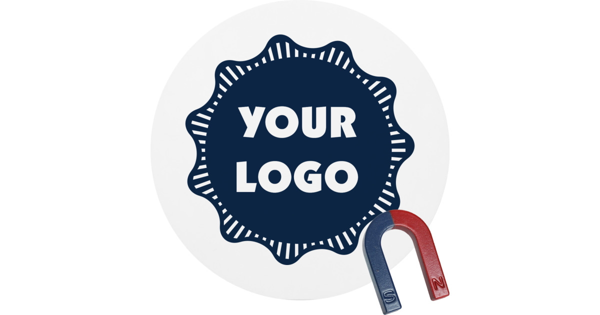 Custom Logo Round Fridge Magnet | YouCustomizeIt