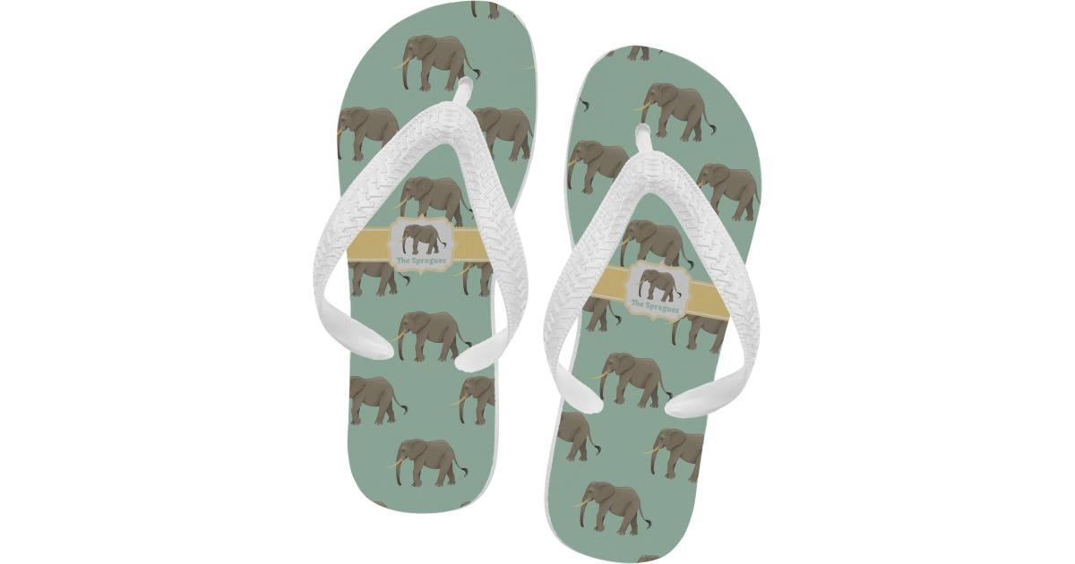 Custom Elephant Flip Flops (Personalized) | YouCustomizeIt