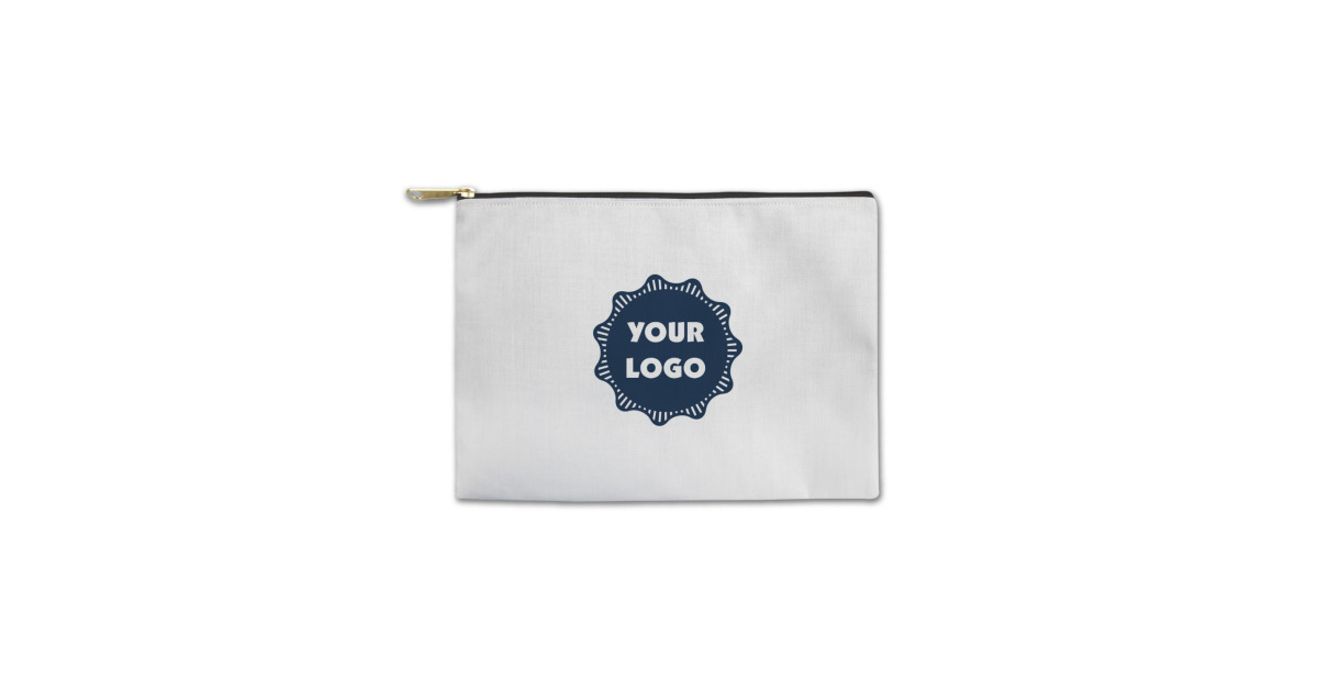 Custom Logo Zipper Pouch - Small - 8.5" x 6" | YouCustomizeIt