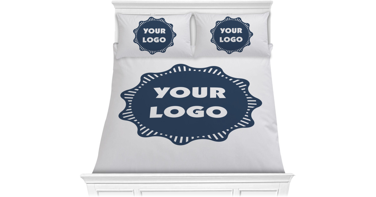 Custom Logo Comforter Set - Full / Queen | YouCustomizeIt