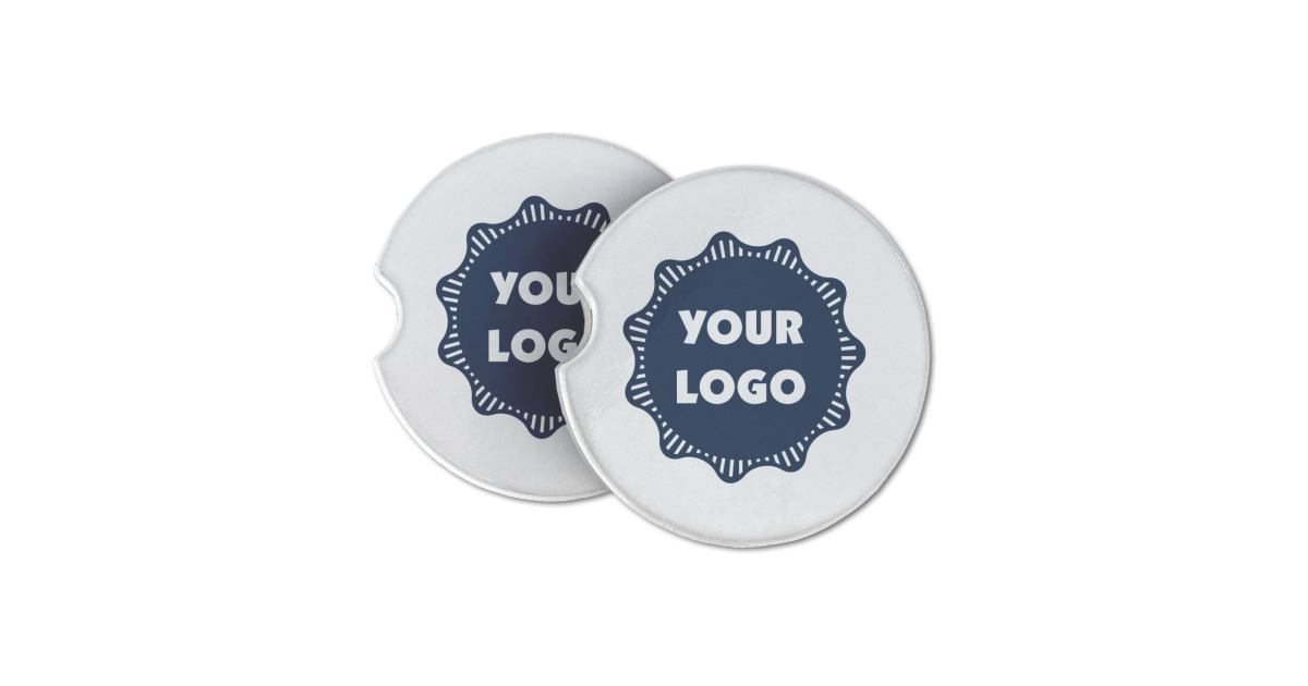 Custom Logo Sandstone Car Coasters | YouCustomizeIt