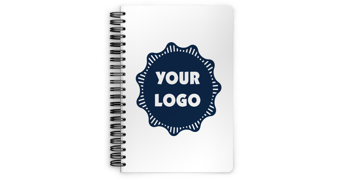 Custom Logo Spiral Notebook - 7" x 10" | YouCustomizeIt