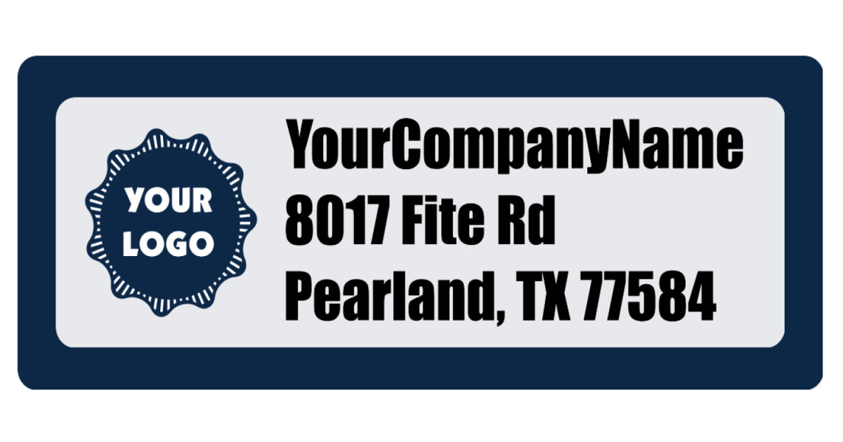 Custom Logo Return Address Labels | YouCustomizeIt