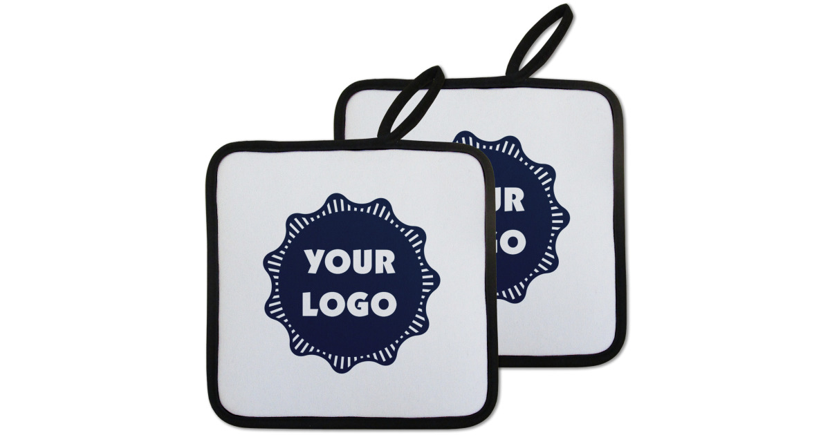 Custom Logo Pot Holders - Set of 2 | YouCustomizeIt