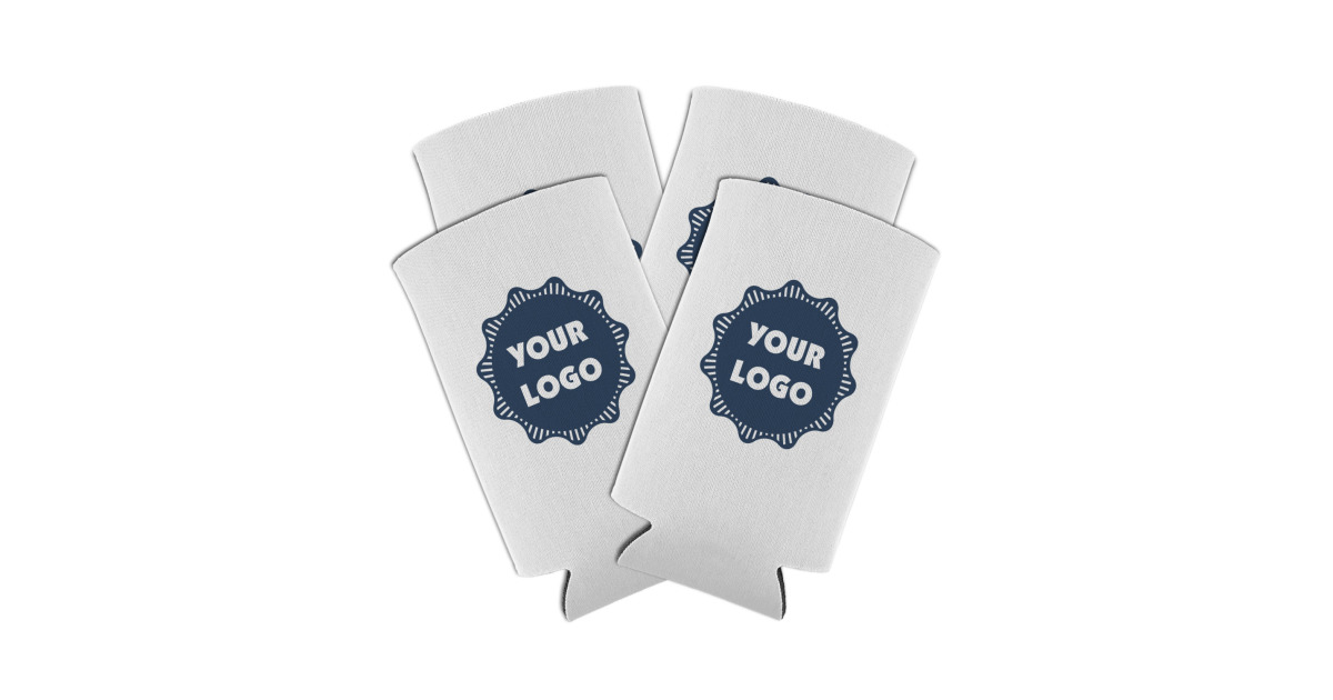 Custom Logo Can Cooler - Tall 12 oz - Set of 4 | YouCustomizeIt
