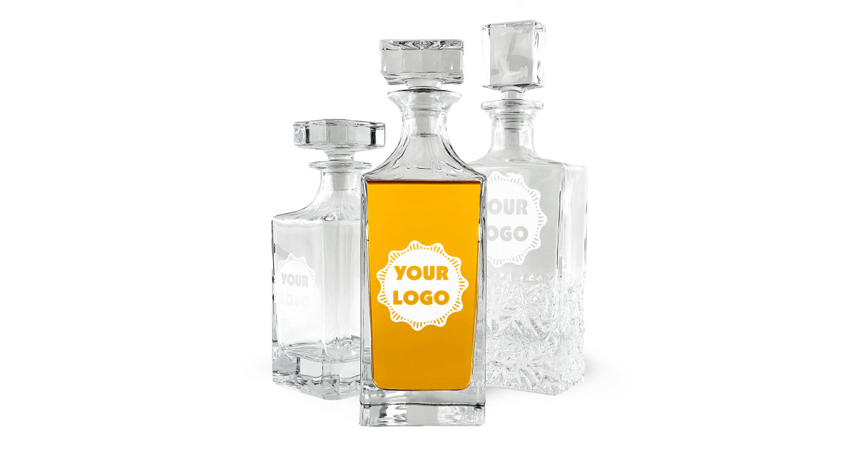 Custom Logo Whiskey Decanter - Laser Engraved | YouCustomizeIt