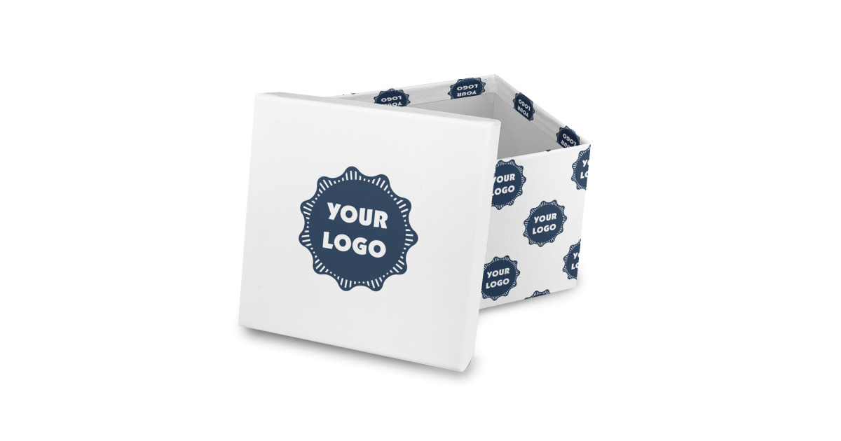 Custom Logo Gift Box with Lid - Canvas Wrapped | YouCustomizeIt