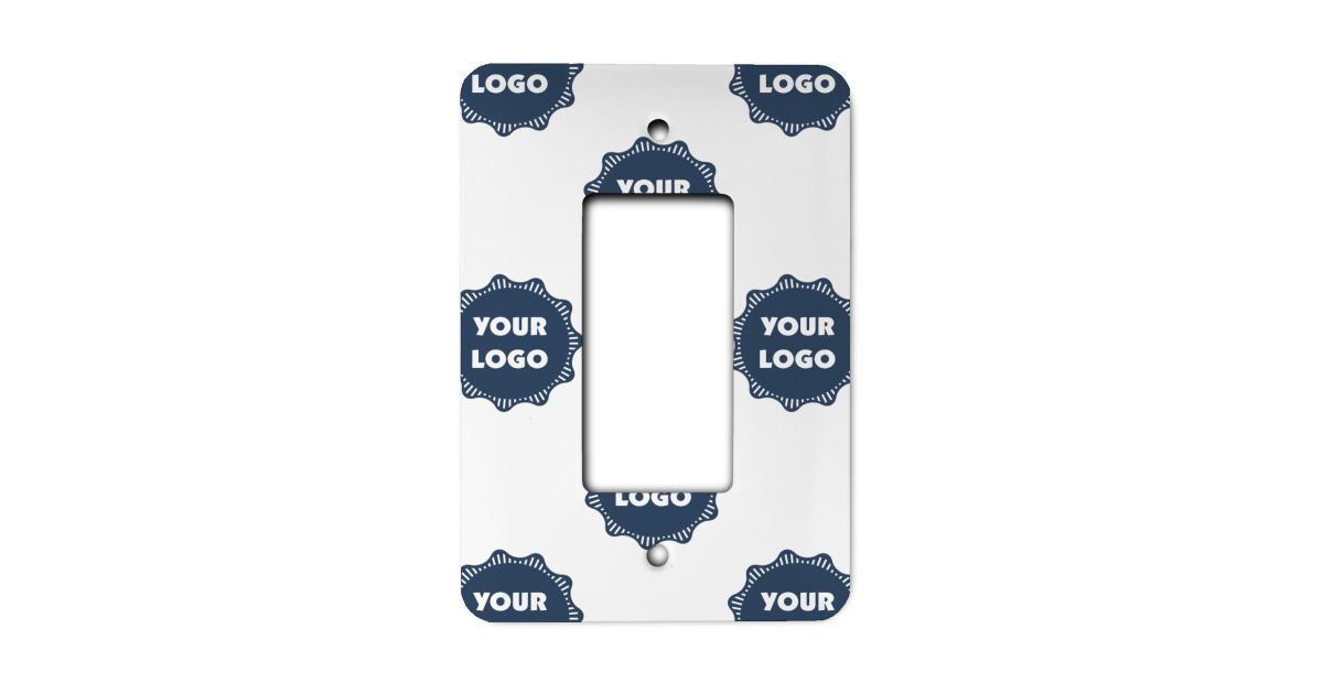 Custom Logo Rocker Style Light Switch Cover | YouCustomizeIt