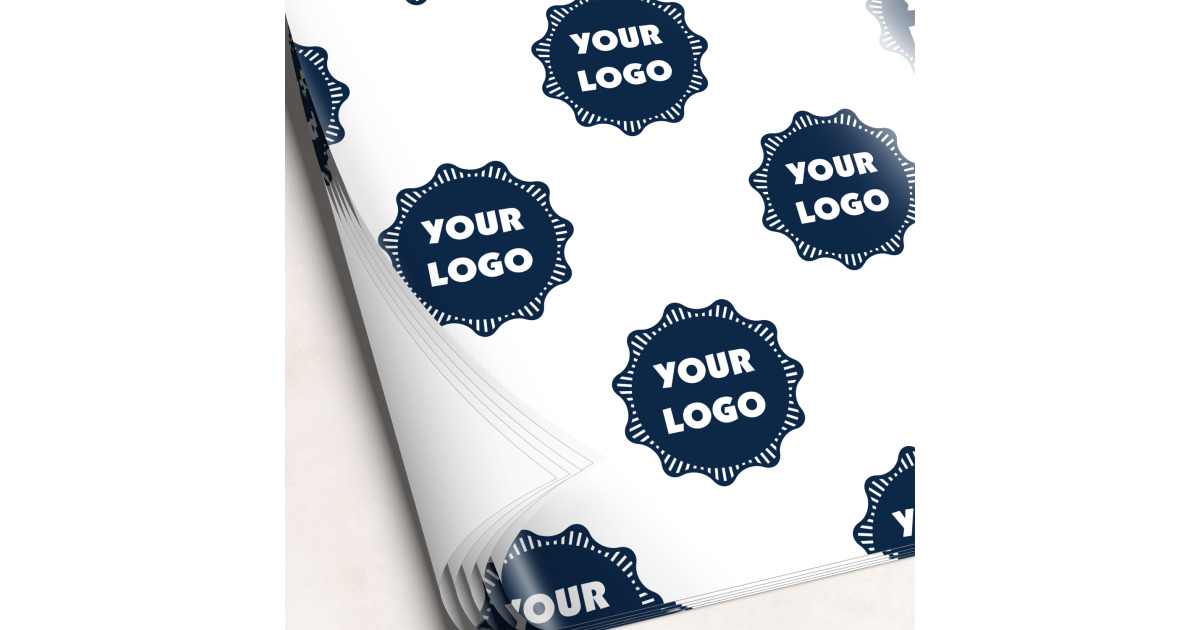 Custom Logo Wrapping Paper Sheets | YouCustomizeIt